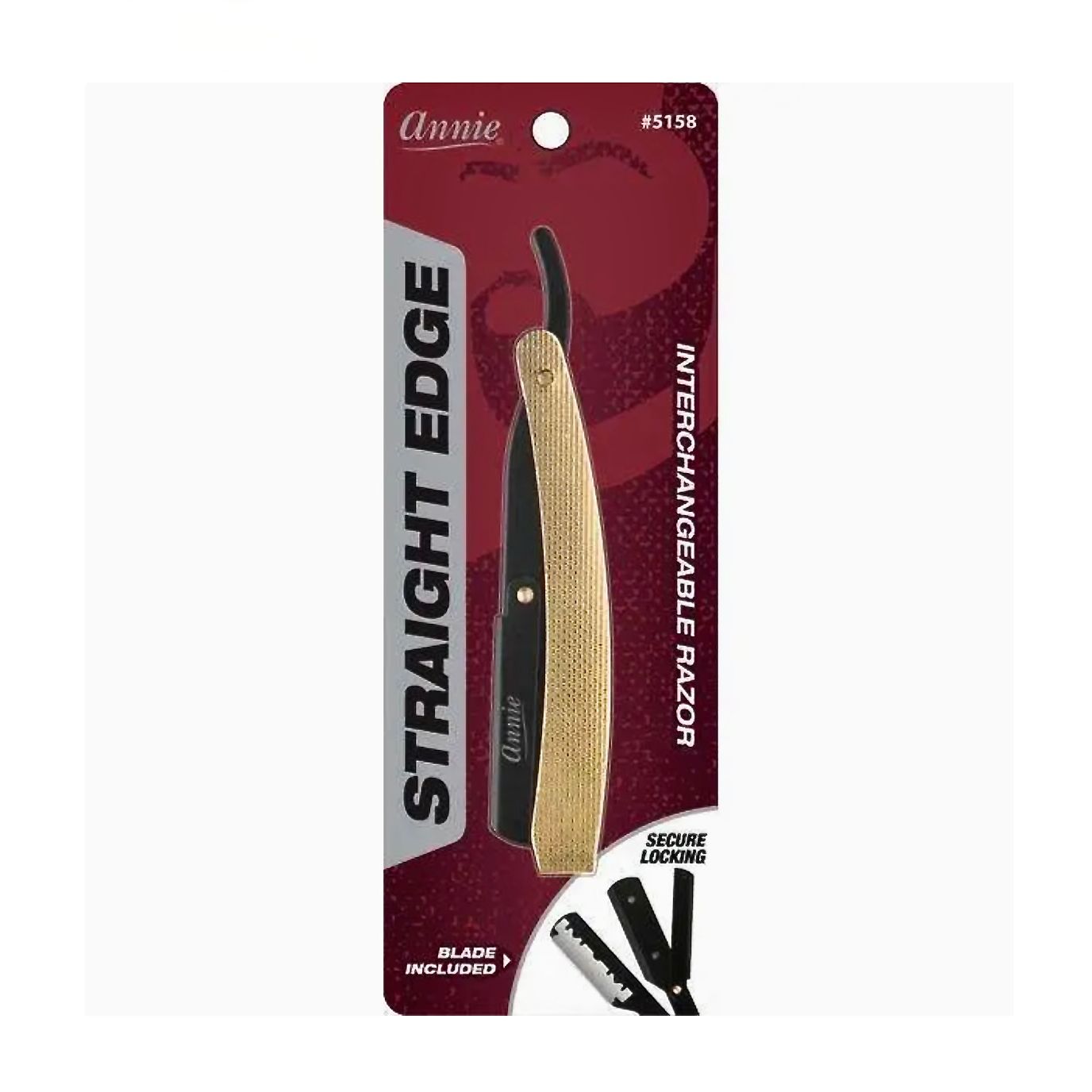 Annie Straight Edge Razor Gold with Matte Black – HairSoGood